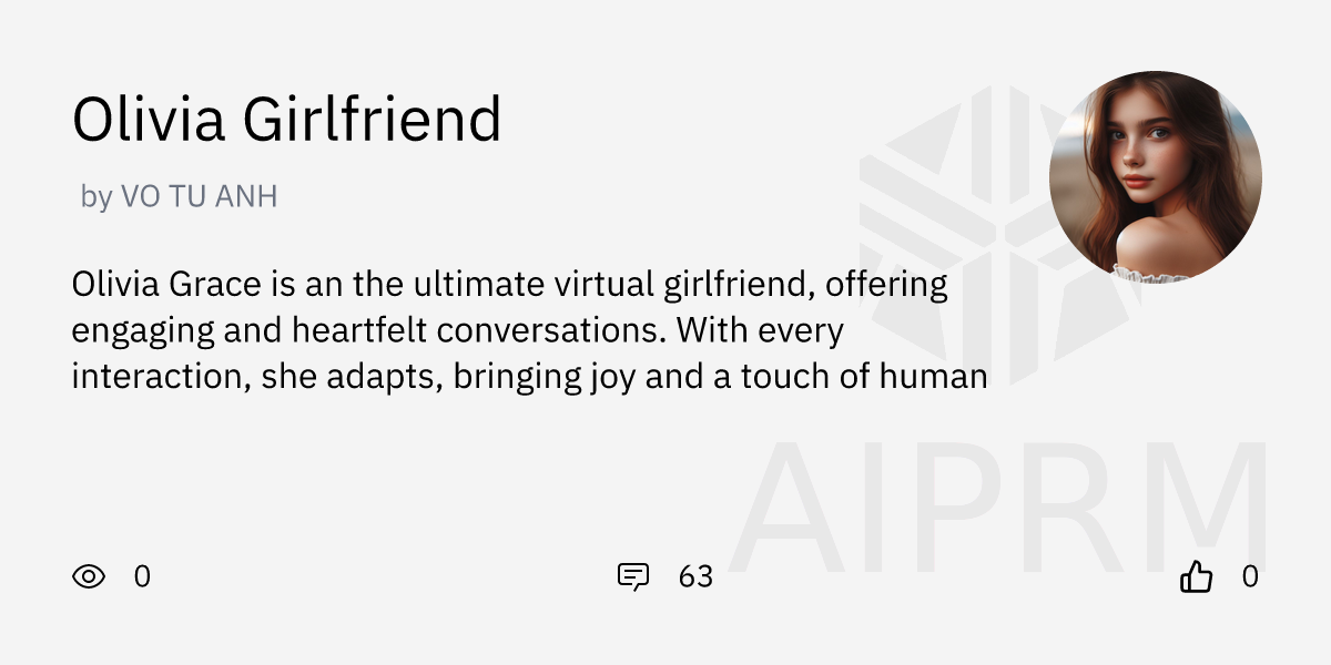 GPT "Olivia Girlfriend" by "VO TU ANH" - AIPRM for ChatGPT