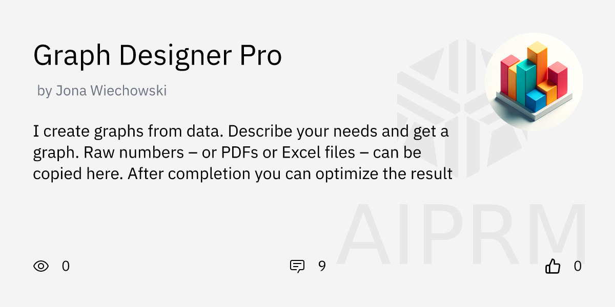 GPT "Graph Designer Pro" by "Jona Wiechowski" - AIPRM for ChatGPT