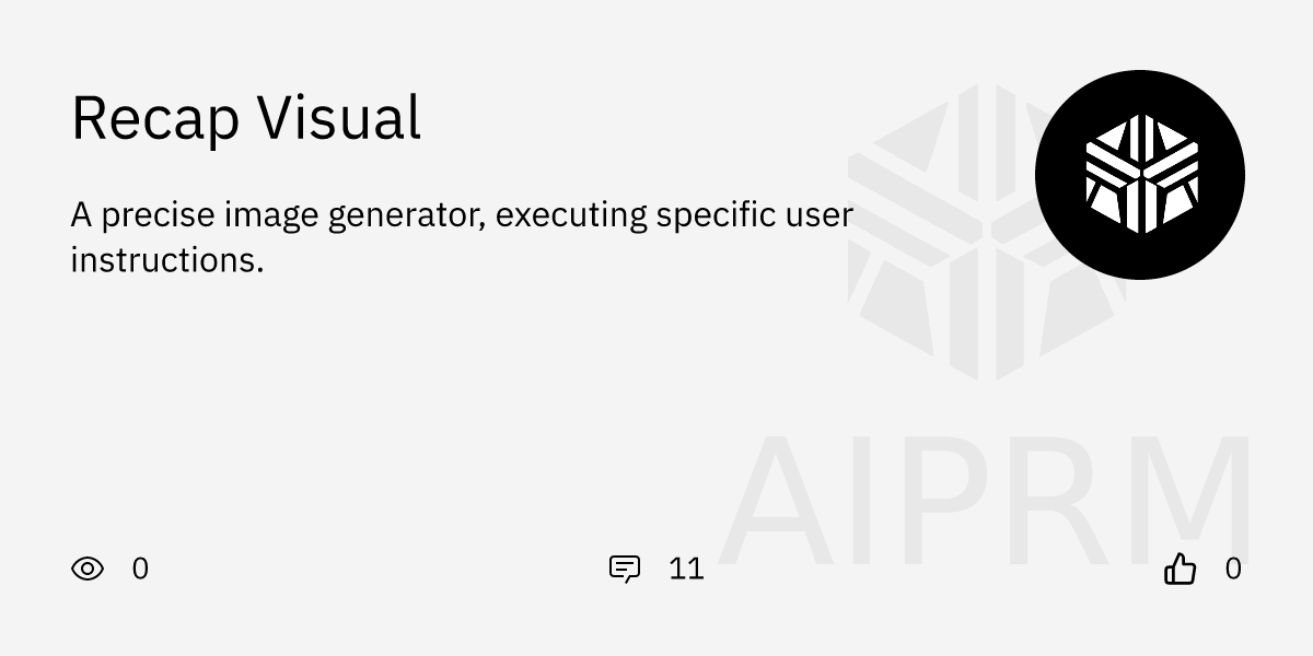 GPT "Recap Visual" - AIPRM for ChatGPT