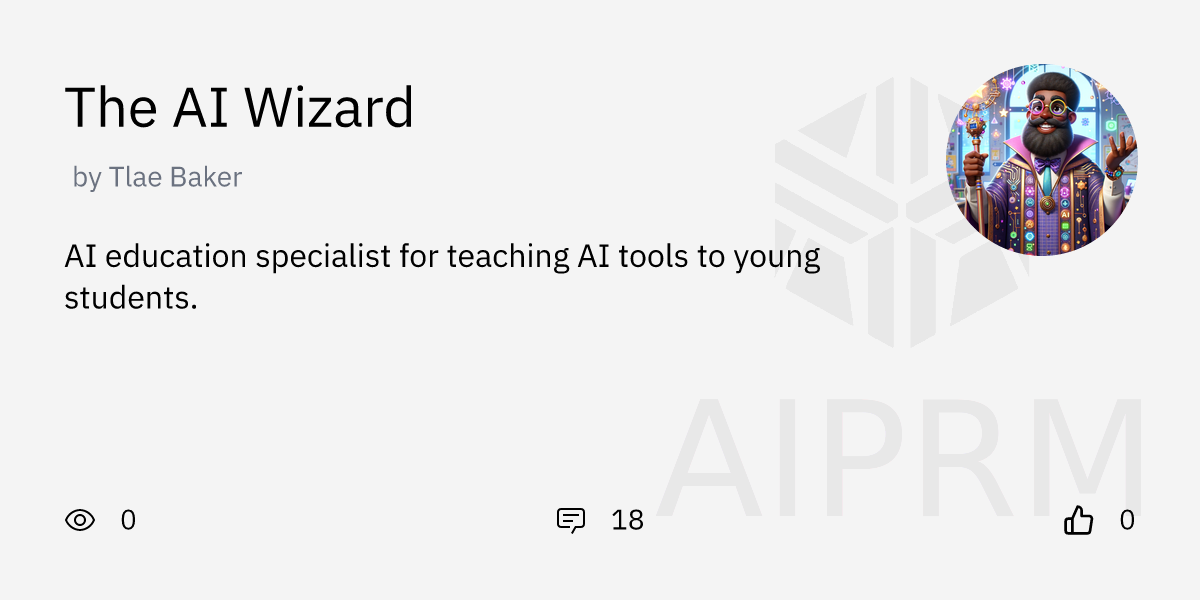GPT "The AI Wizard" by "Tlae Baker" - AIPRM for ChatGPT
