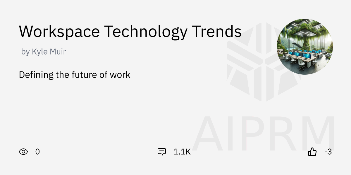 GPT "Workspace Technology Trends" by "Kyle Muir" - AIPRM for ChatGPT