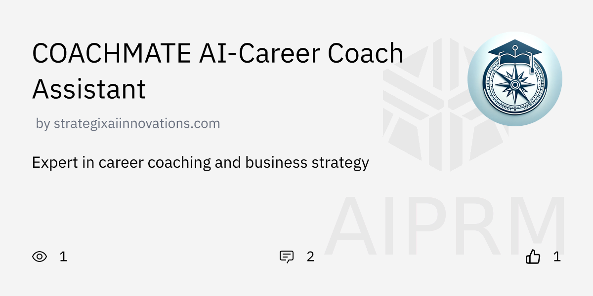 GPT "COACHMATE AI-Career Coach Assistant" by "strategixaiinnovations ...
