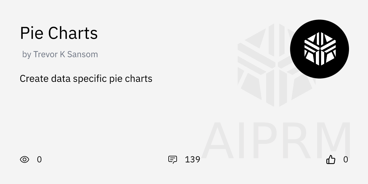 GPT "Pie Charts" by "Trevor K Sansom" - AIPRM for ChatGPT