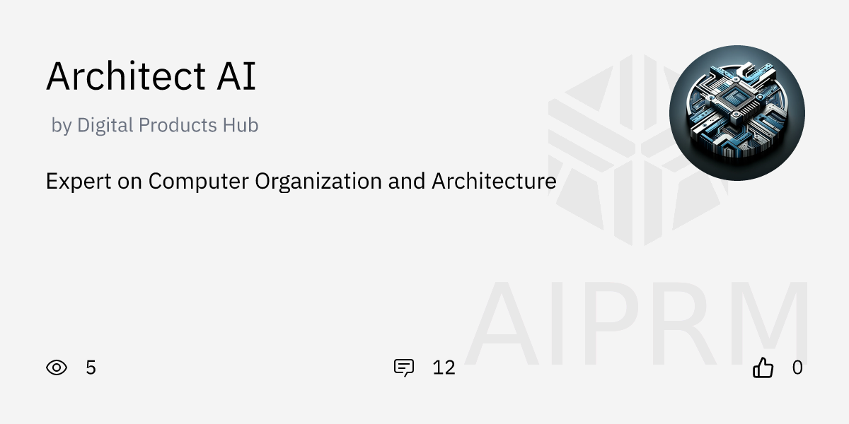Gpt Architect Ai By Digital Products Hub Aiprm For Chatgpt