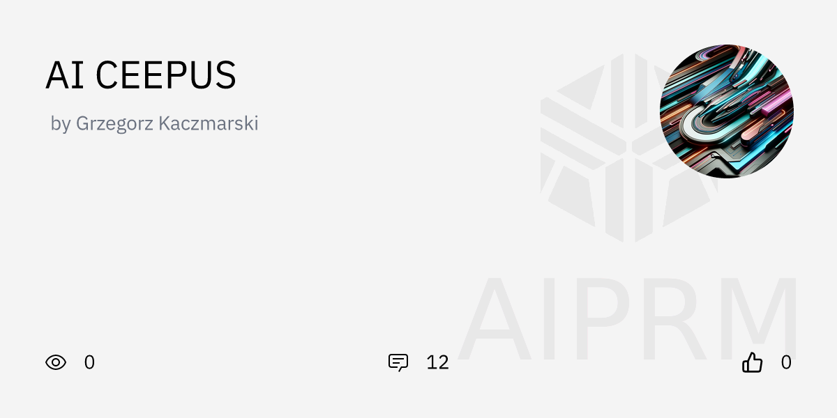 GPT "AI CEEPUS" by "Grzegorz Kaczmarski" - AIPRM for ChatGPT