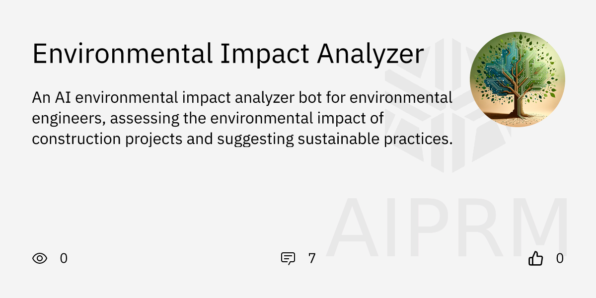 GPT "Environmental Impact Analyzer" - AIPRM for ChatGPT