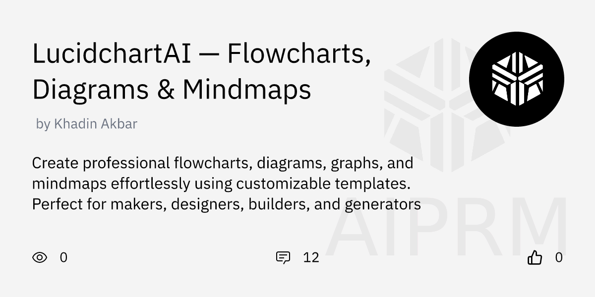 GPT "LucidchartAI — Flowcharts, Diagrams & Mindmaps" by "Khadin Akbar ...