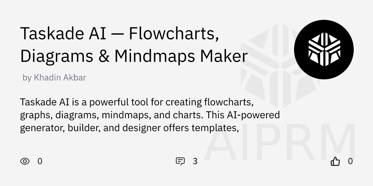 GPT "Taskade AI — Flowcharts, Diagrams & Mindmaps Maker" by "Khadin ...