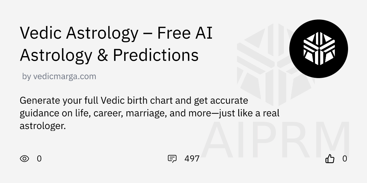 GPT "Vedic Astrology – Free AI Astrology & Predictions" by "vedicmarga ...