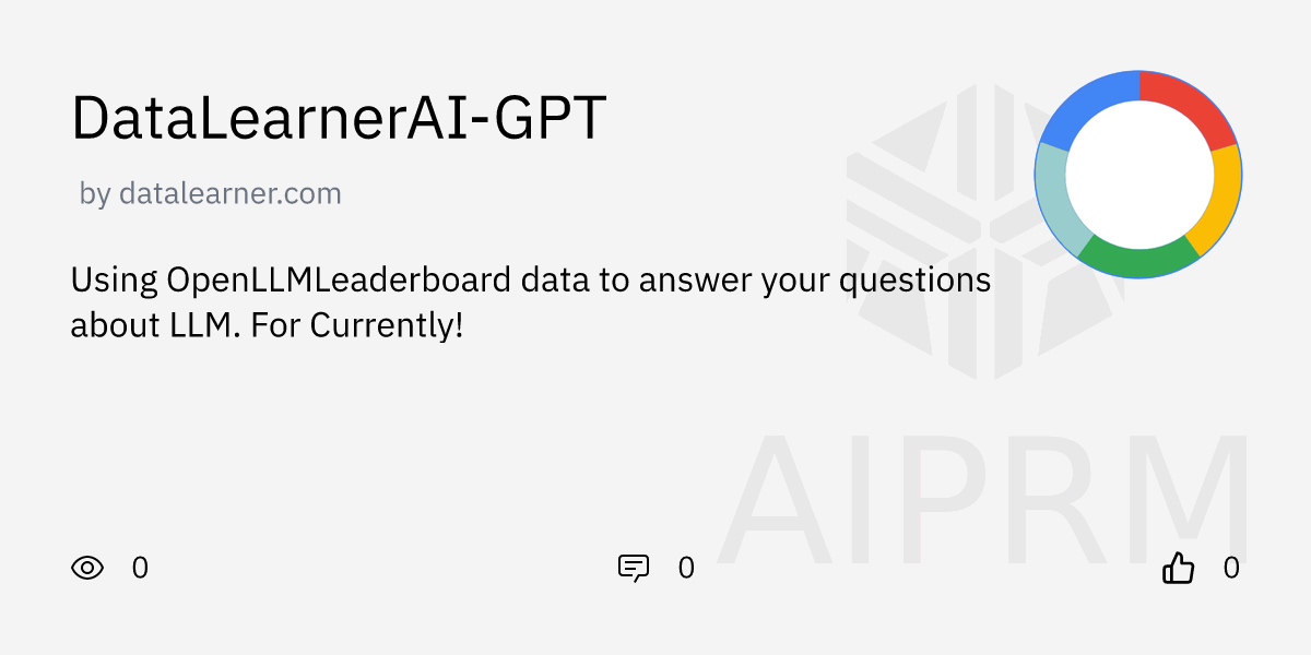 GPT "DataLearnerAI-GPT" by "datalearner.com" - AIPRM for ChatGPT