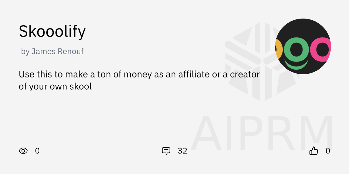 GPT "Skooolify" by "James Renouf" - AIPRM for ChatGPT