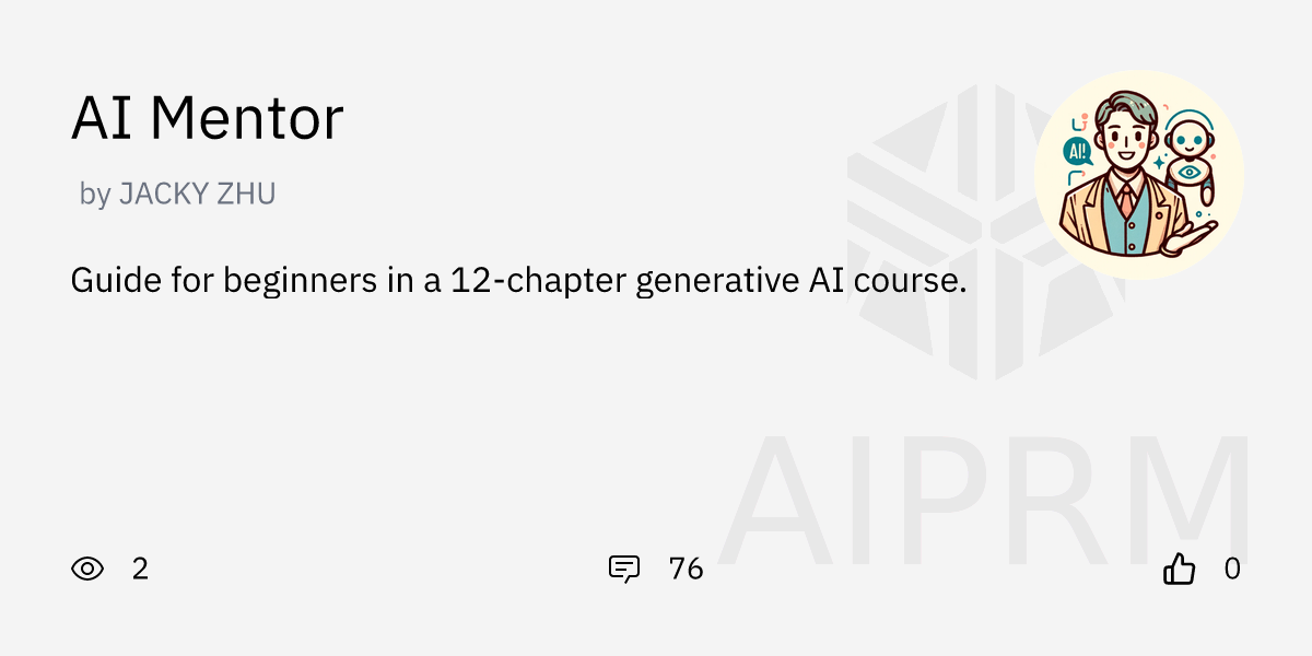GPT "AI Mentor" by "JACKY ZHU" - AIPRM for ChatGPT