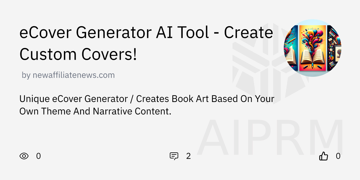 GPT "eCover Generator AI Tool - Create Custom Covers!" by ...