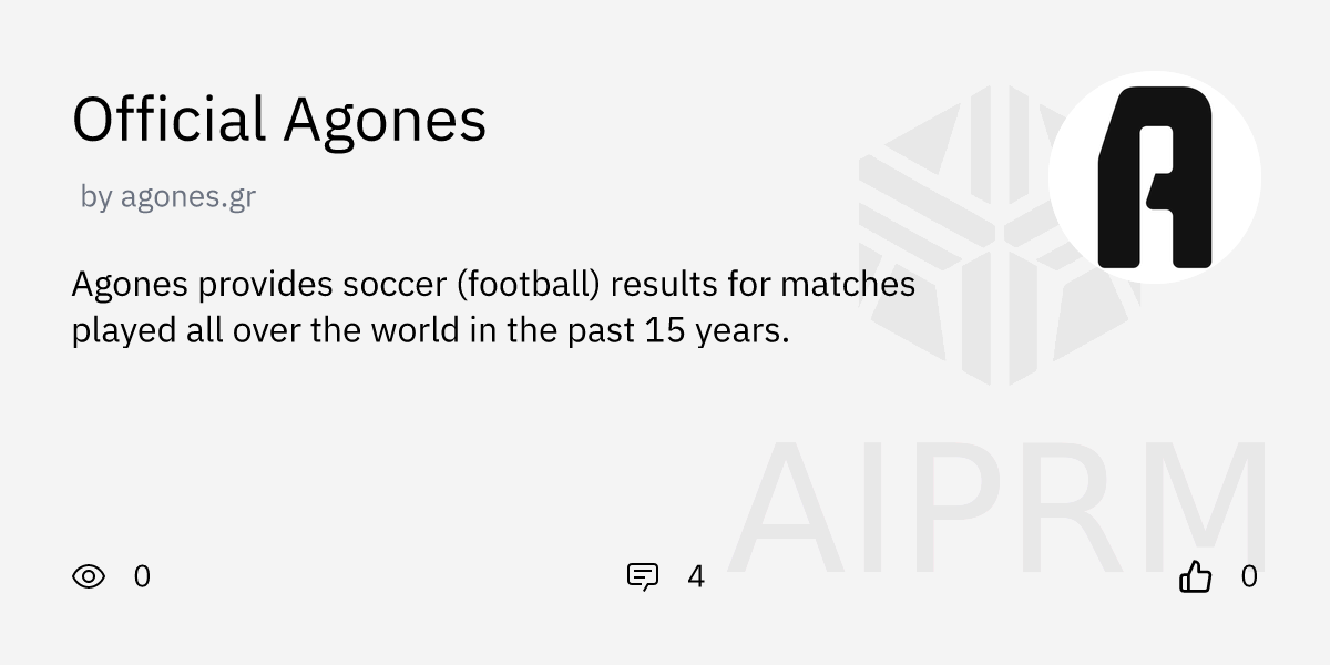 GPT "Official Agones" by "agones.gr" - AIPRM for ChatGPT