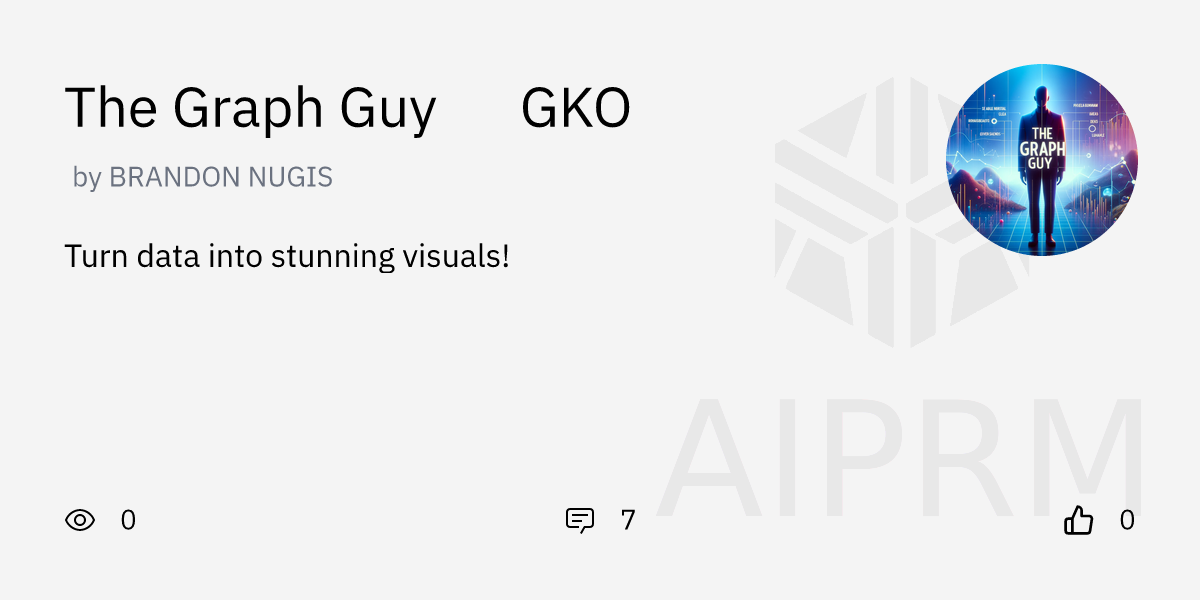 GPT "The Graph Guy 📊 GKO" by "BRANDON NUGIS" - AIPRM for ChatGPT