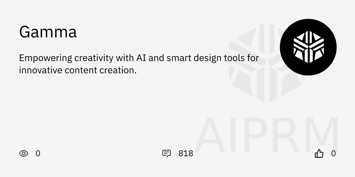 GPT "Gamma" - AIPRM for ChatGPT