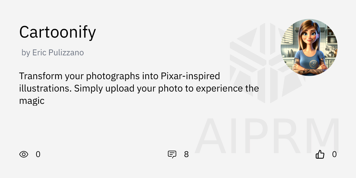 GPT "Cartoonify" by "Eric Pulizzano" - AIPRM for ChatGPT