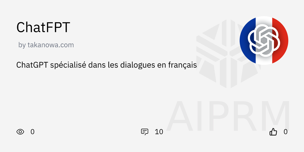 GPT "ChatFPT" by "takanowa.com" - AIPRM for ChatGPT