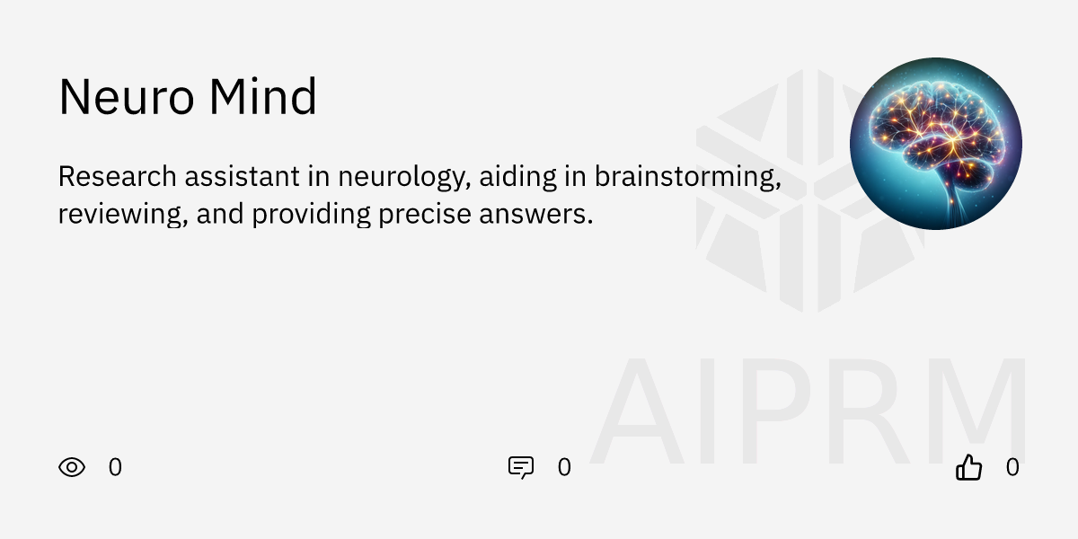 GPT "Neuro Mind" - AIPRM for ChatGPT