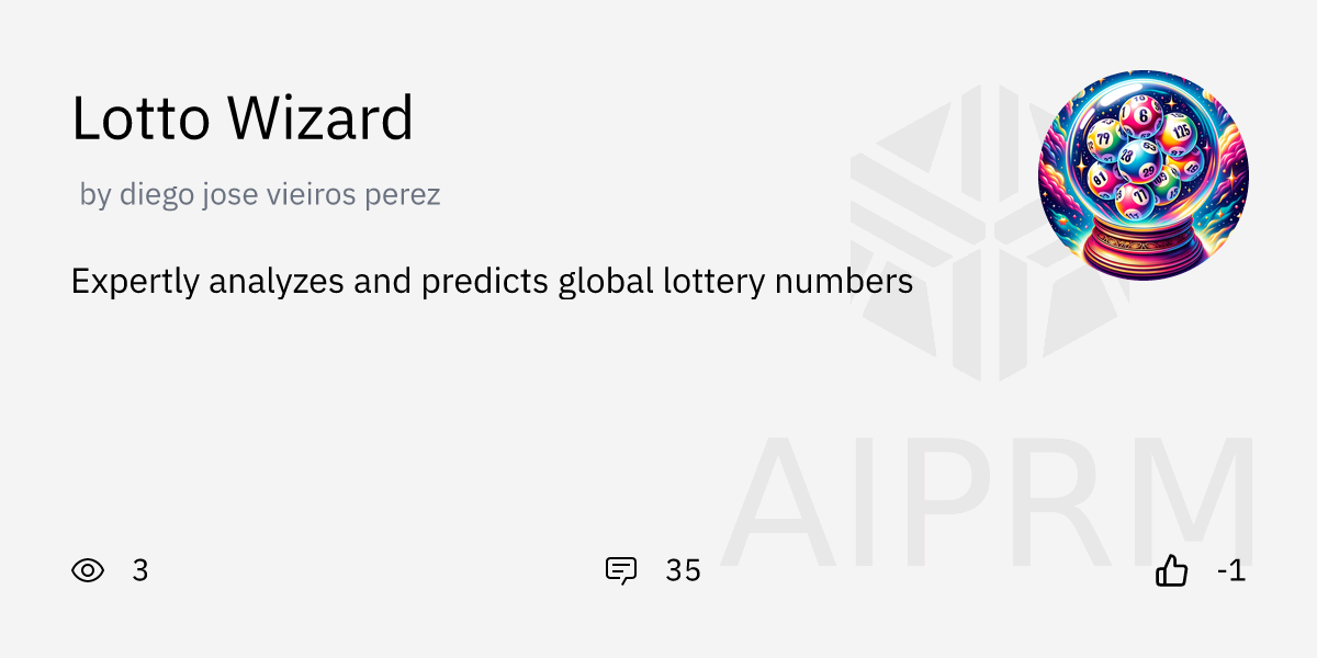 GPT "Lotto Wizard" by "diego jose vieiros perez" - AIPRM for ChatGPT