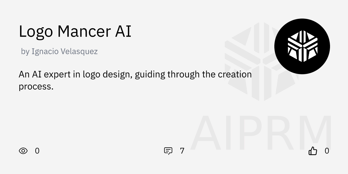 GPT "Logo Mancer AI" by "Ignacio Velasquez" - AIPRM for ChatGPT
