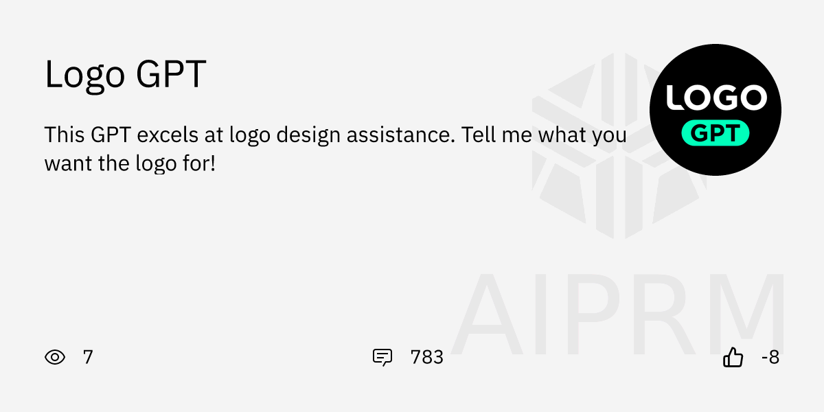 GPT "Logo GPT" - AIPRM for ChatGPT