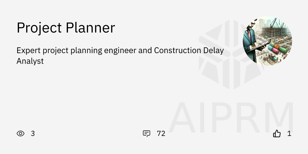 GPT "Project Planner" - AIPRM for ChatGPT