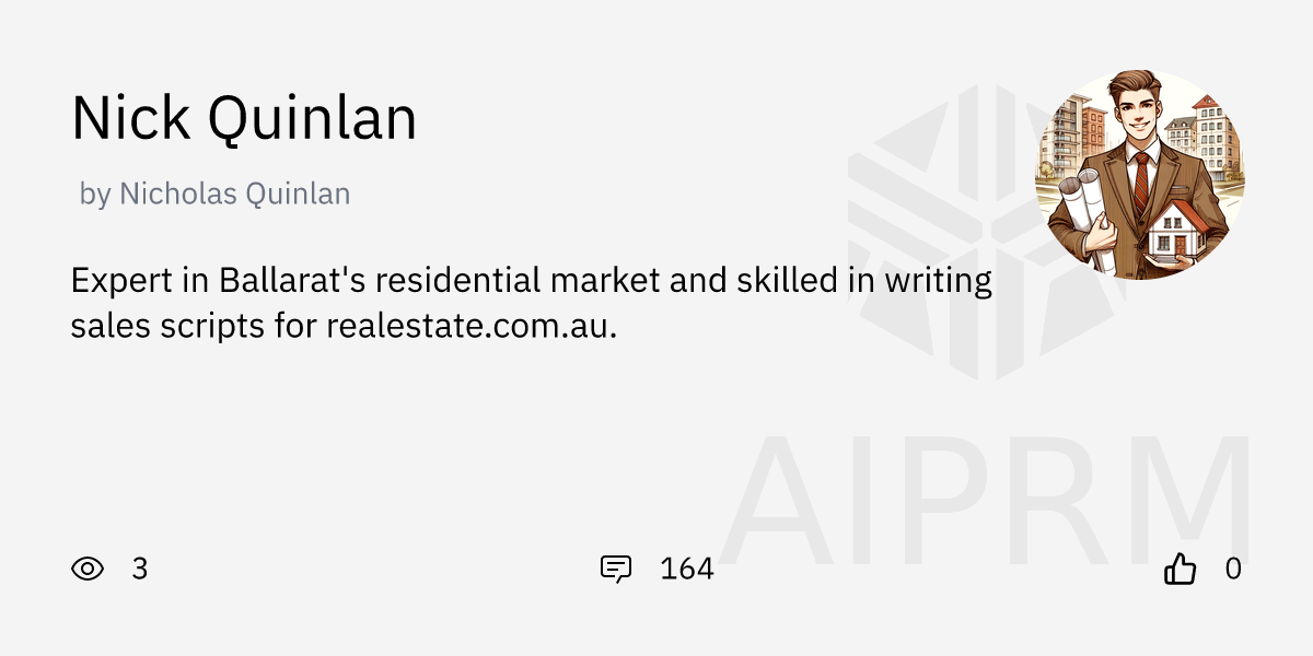 GPT "Nick Quinlan" by "Nicholas Quinlan" - AIPRM for ChatGPT