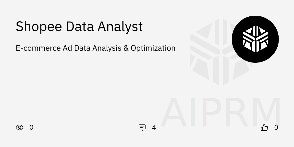 GPT "Shopee Data Analyst" - AIPRM for ChatGPT