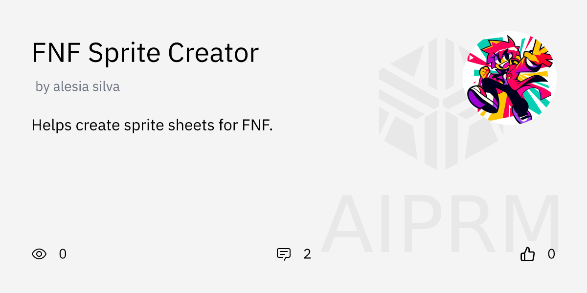 GPT "FNF Sprite Creator" by "alesia silva" - AIPRM for ChatGPT