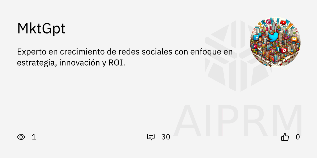 GPT "MktGpt" - AIPRM for ChatGPT