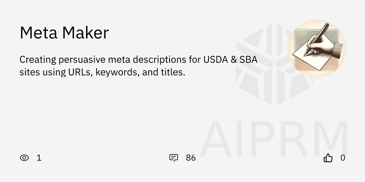 GPT "Meta Maker" - AIPRM for ChatGPT