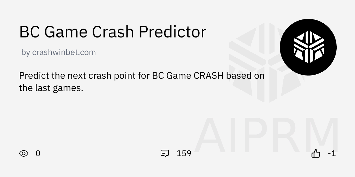 GPT "BC Game Crash Predictor" by "crashwinbet.com" - AIPRM for ChatGPT