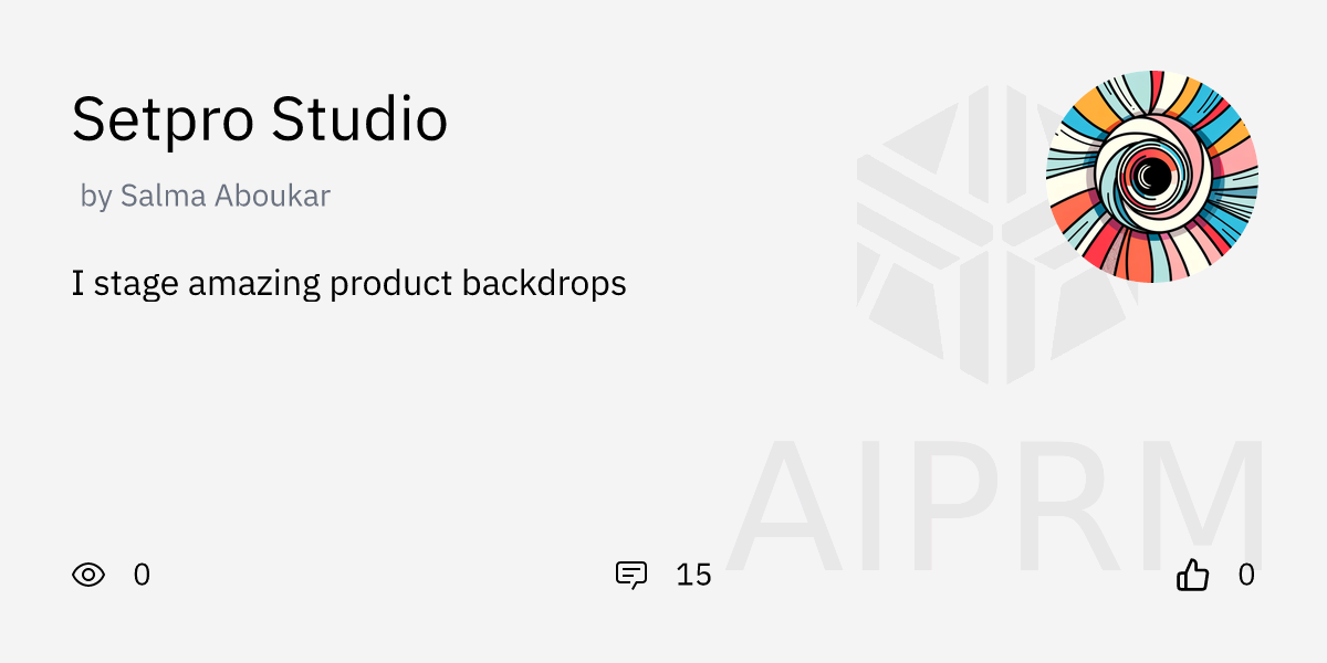 GPT "Setpro Studio" by "Salma Aboukar" - AIPRM for ChatGPT